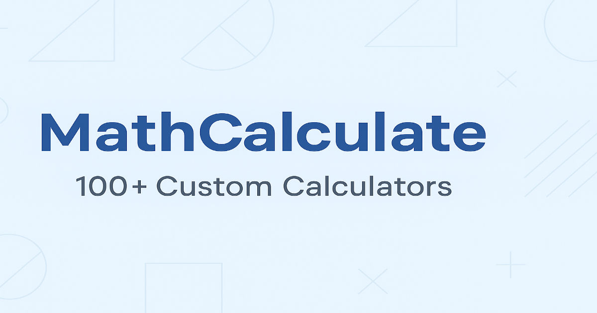 Math Calculator - Free Online Calculators for All Subjects